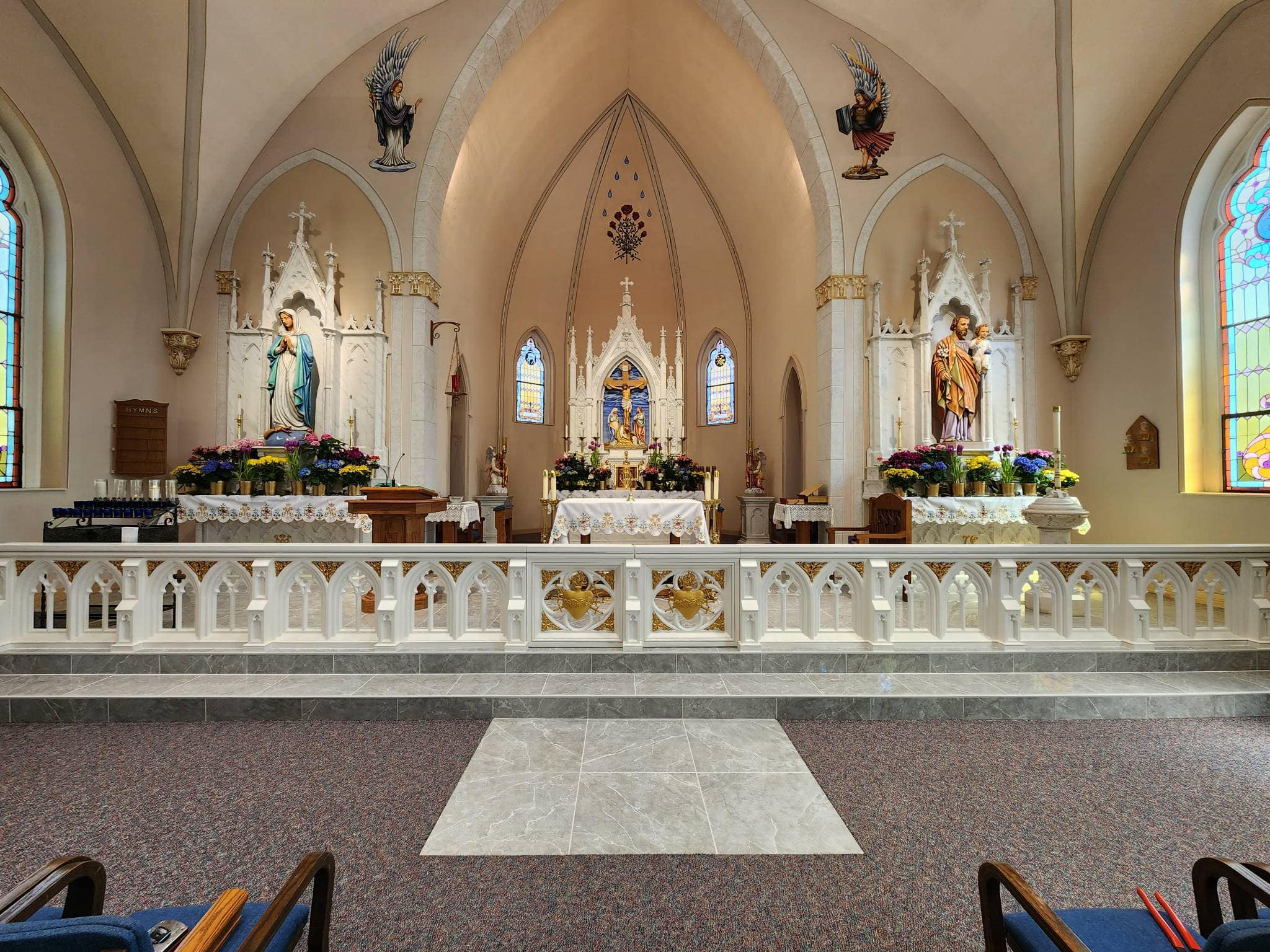 New communion rail – Mother of Dolors & St. Joseph's Catholic Churches